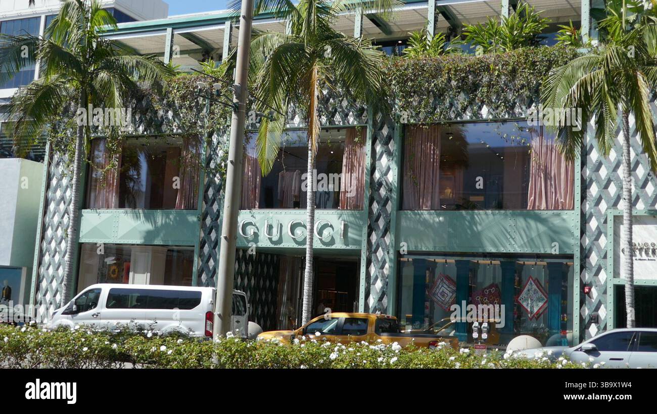 Beverly Hills, California, USA 8th May 2025 Gucci Store on Rodeo Drive ...