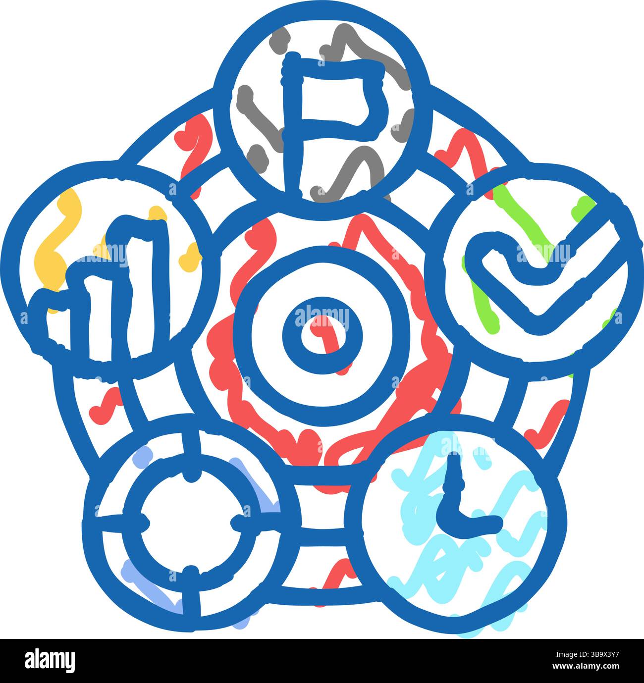 smart goals motivation icon doodle illustration Stock Vector Image ...