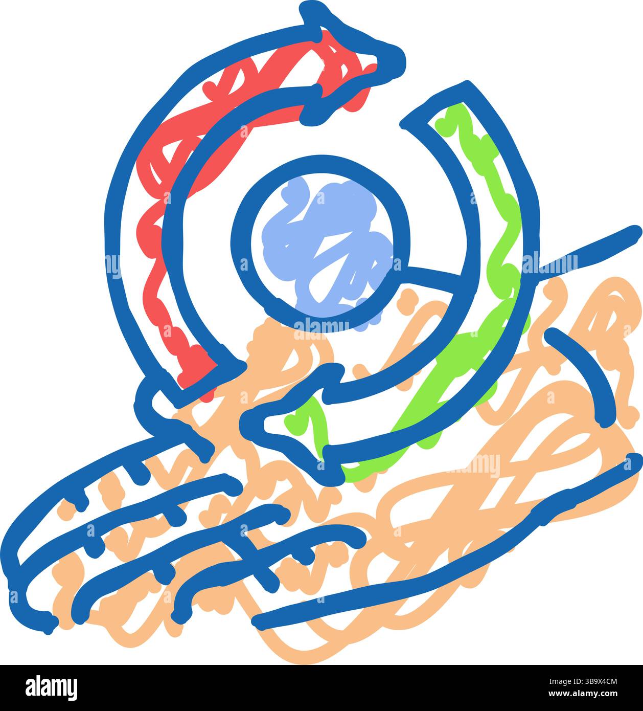 consistency motivation icon doodle illustration Stock Vector Image ...