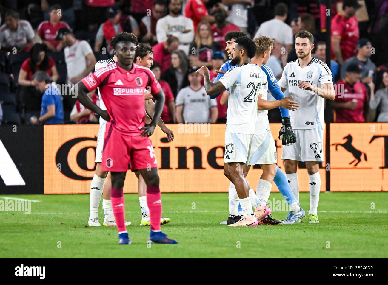 ST. LOUIS, MO - MAY 10: San Diego FC players celebrate their victory ...