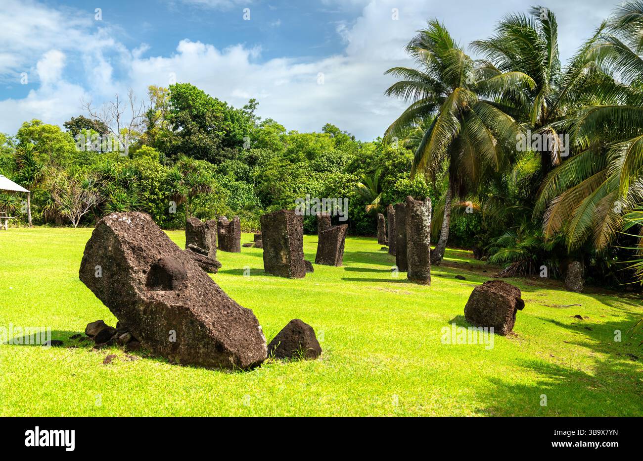 Stone Monoliths of Badrulchau on Babeldaop Island in Palau, Micronesia ...
