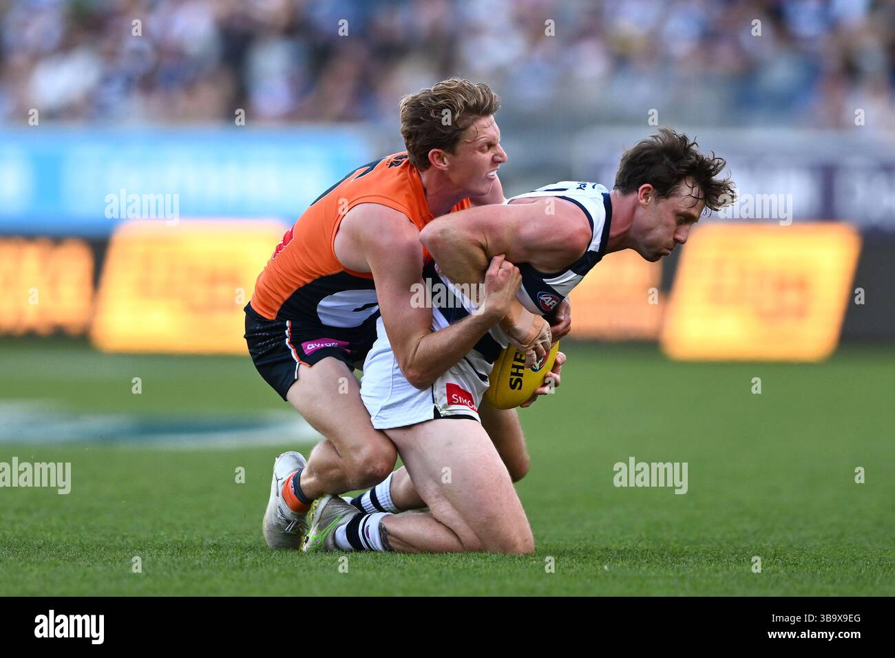 Geelong, Australia. 11th May, 2025. Lachie Whitfield of the Giants ...