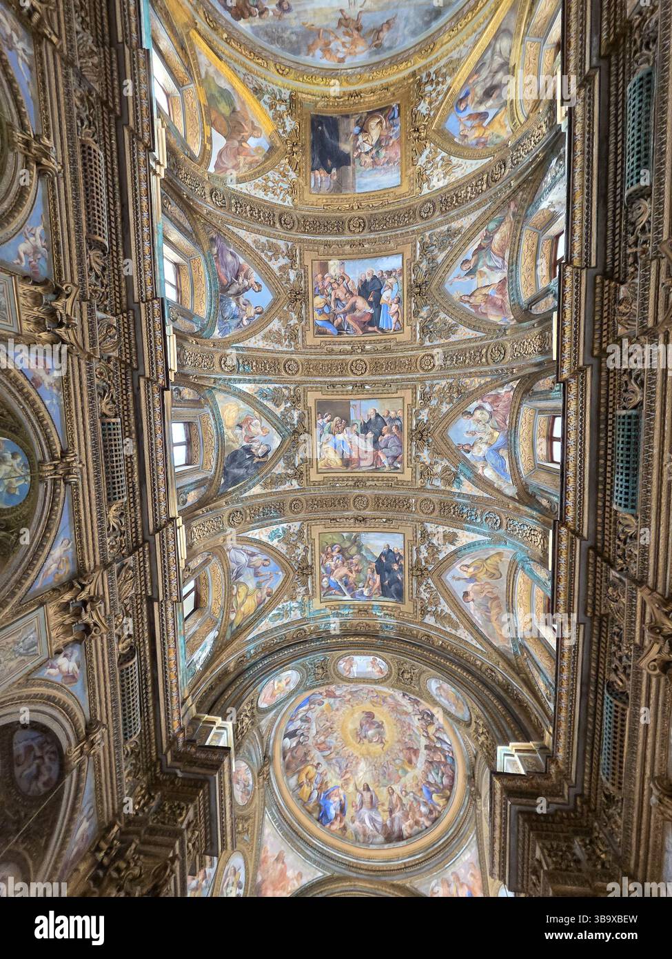Interior of the church dedicated to Saint George in Salerno, Italy ...