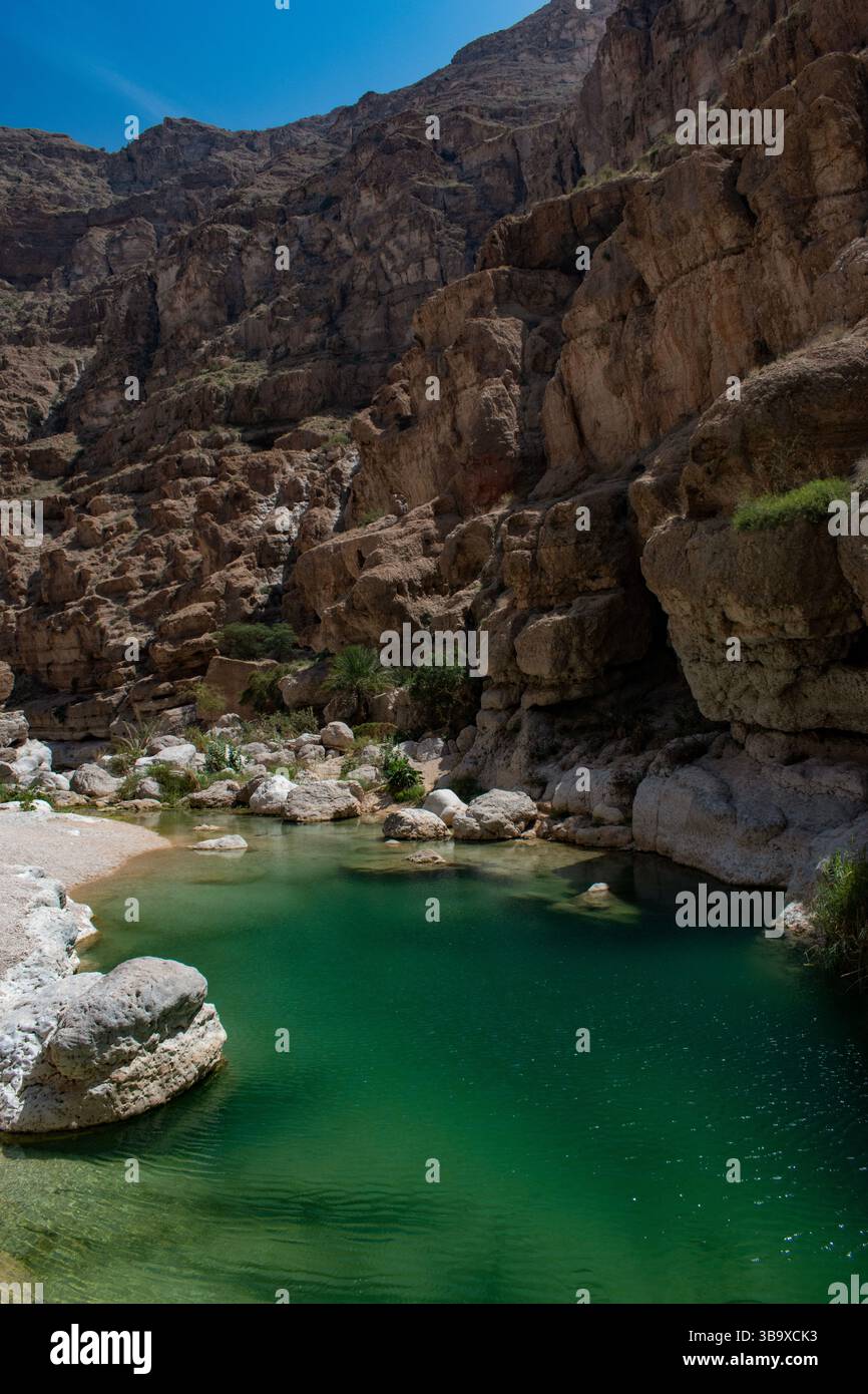 Oman: Wadi Shab, narrow canyon home to crystal clear water pools and ...