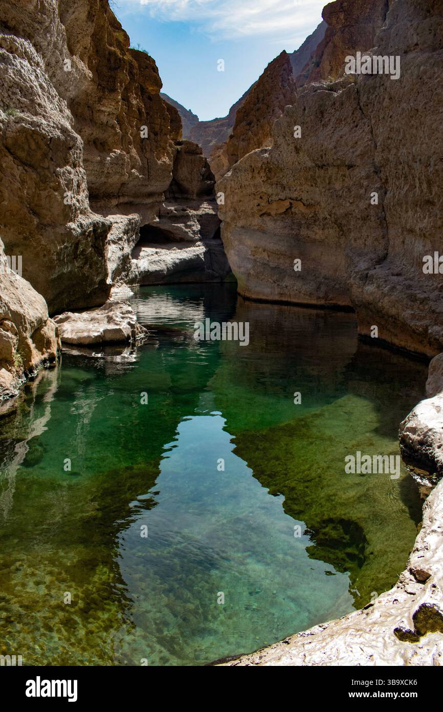 Oman: Wadi Shab, narrow canyon home to crystal clear water pools and ...