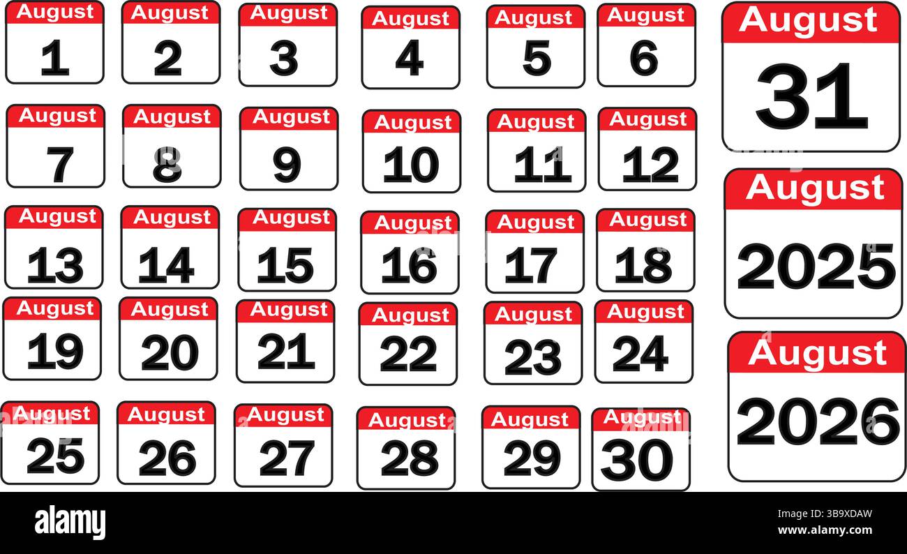 2026 dates Stock Vector Images - Alamy