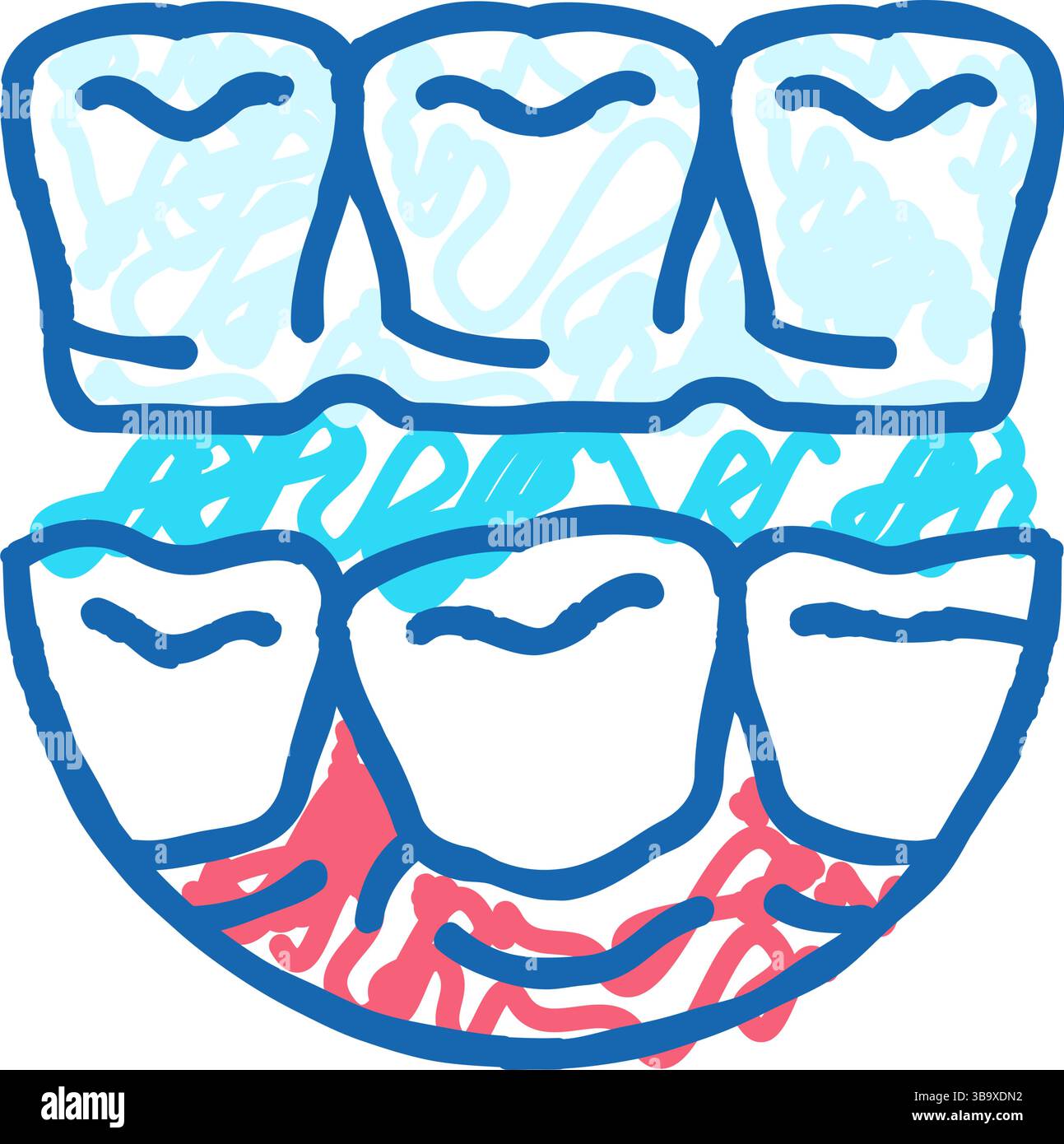 invisalign treatment icon doodle illustration Stock Vector Image & Art ...