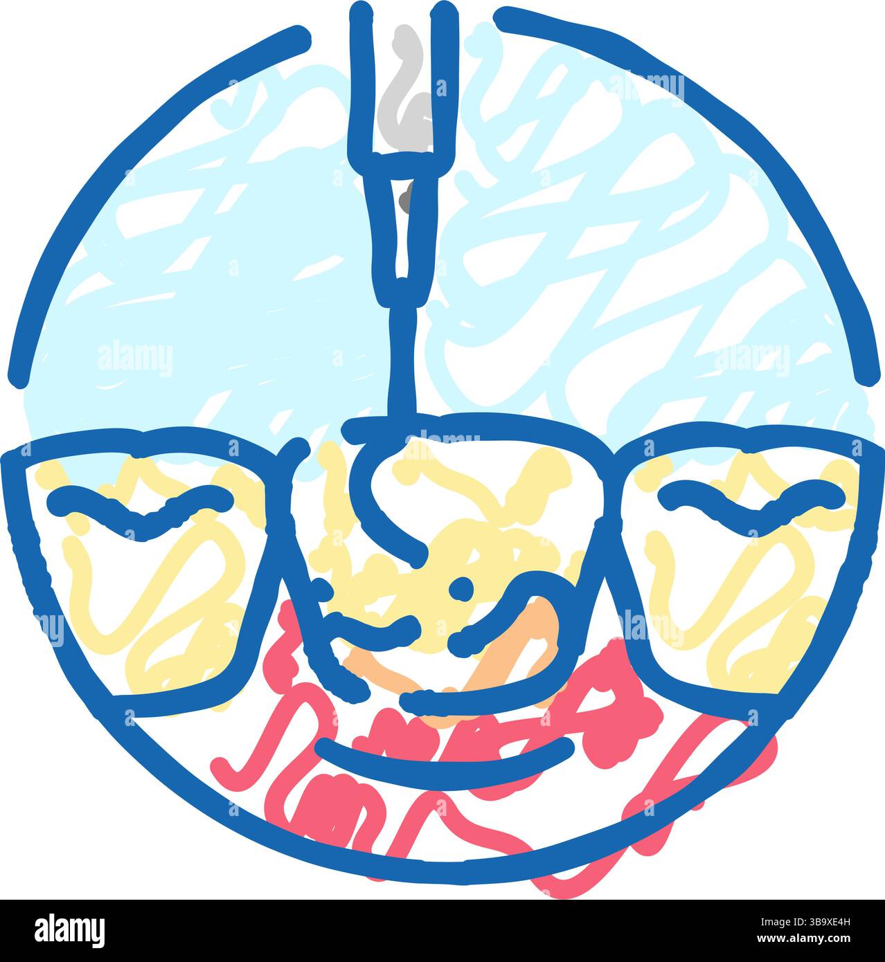 scaling dental procedure icon doodle illustration Stock Vector Image ...