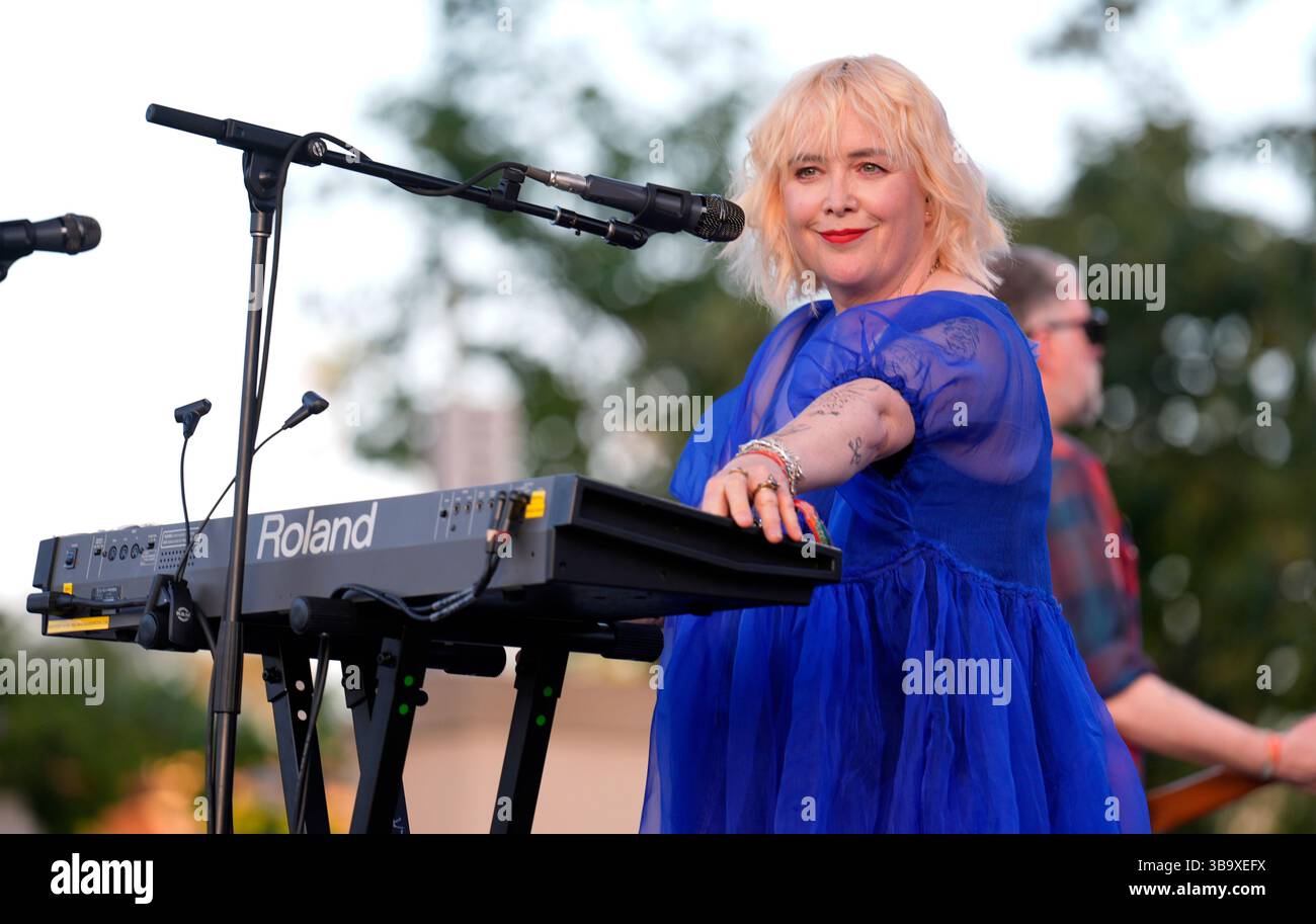Rachel Goswell of Slowdive performs during the Just Like Heaven Music ...