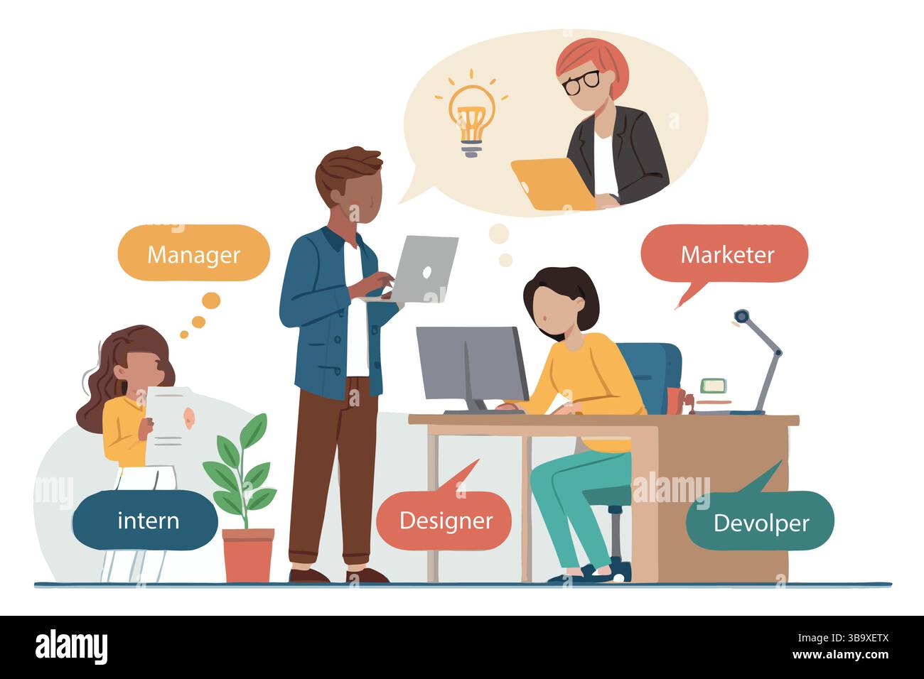 Leadership intern Stock Vector Images - Alamy