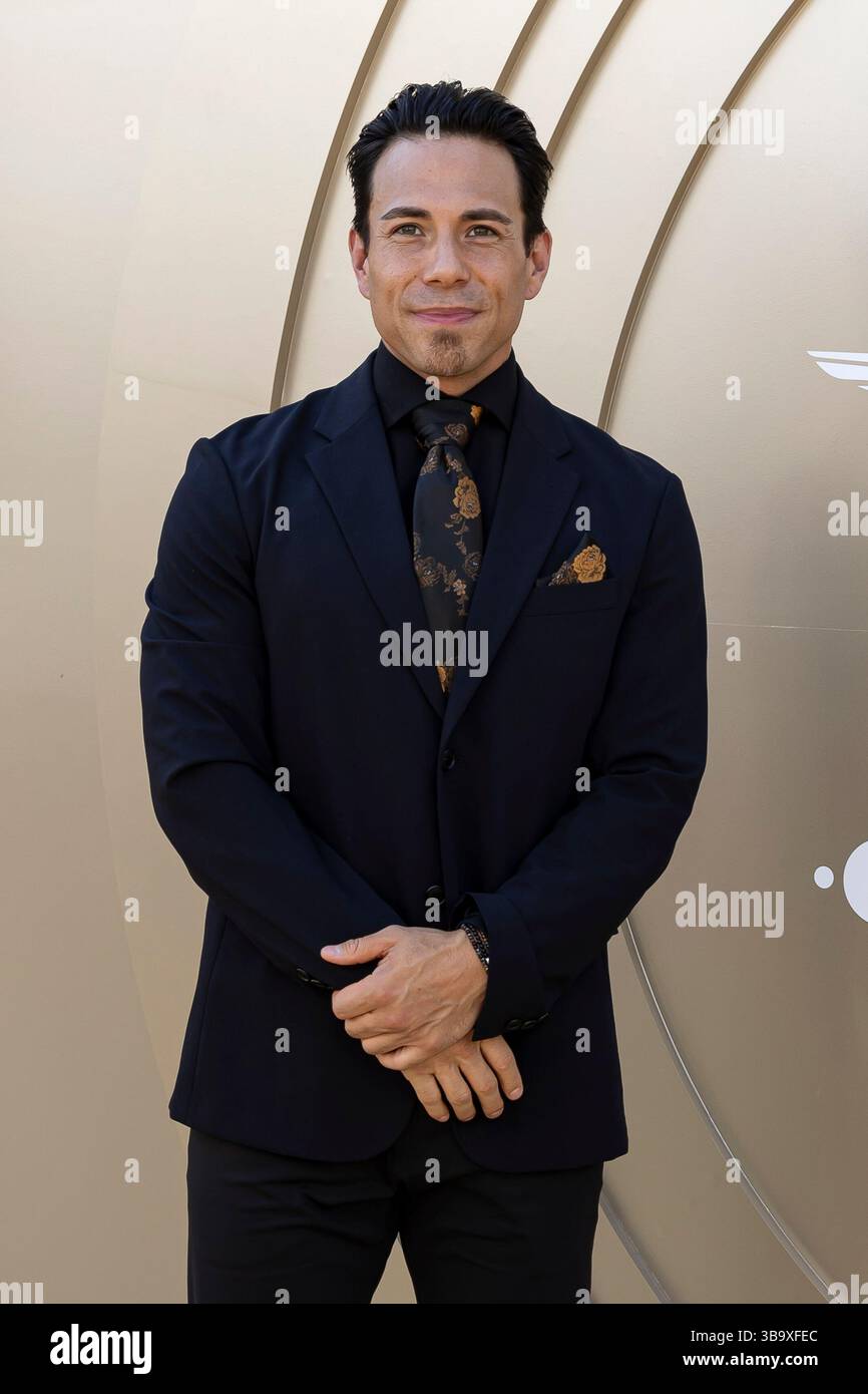 Apolo Anton Ohno attends the arrivals of the 2025 Gold Gala at The Music Center in Los Angeles ...