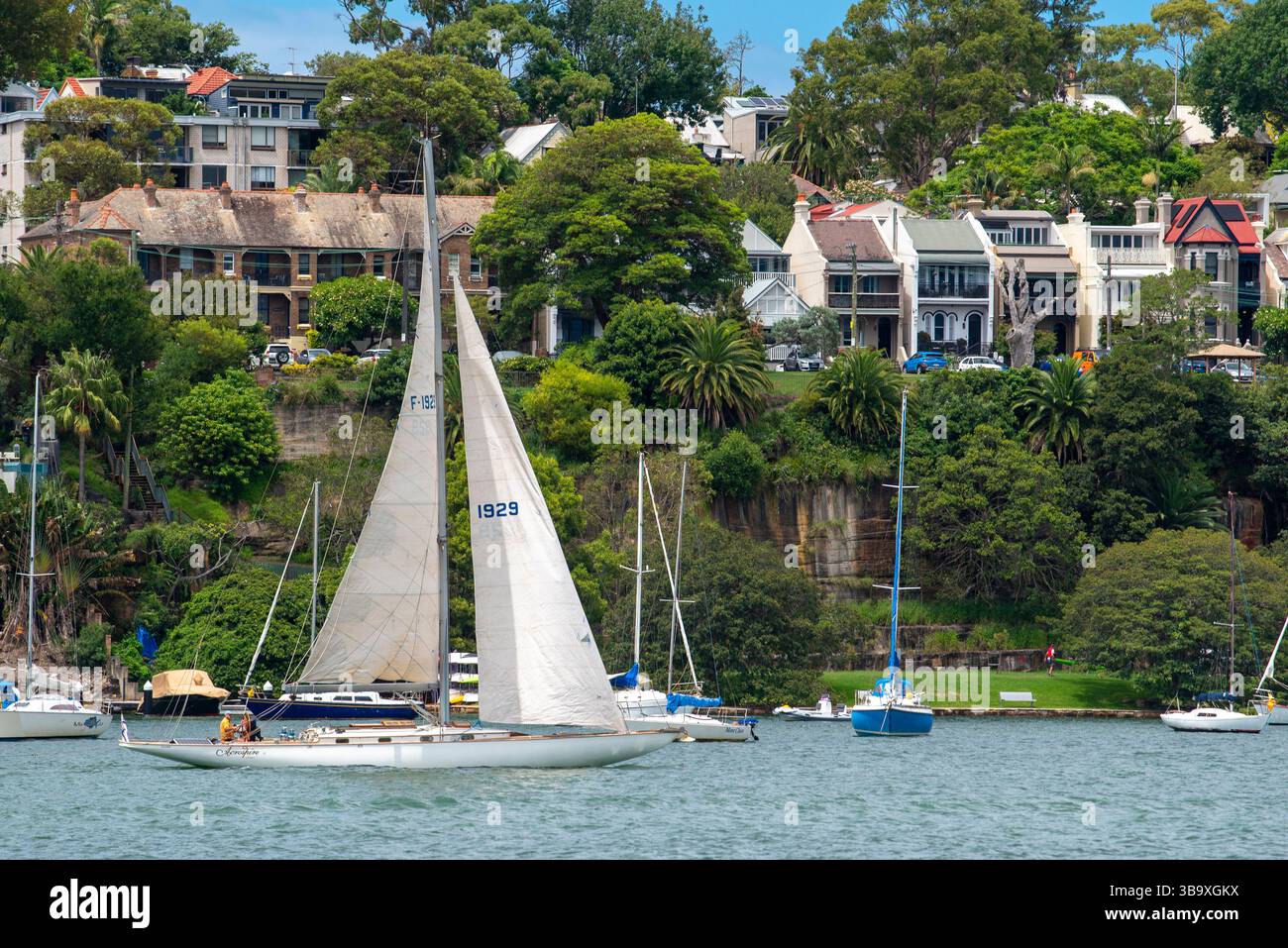 The 1929 built timber hull yacht, Acrosphire IV built by Charlie Peel ...