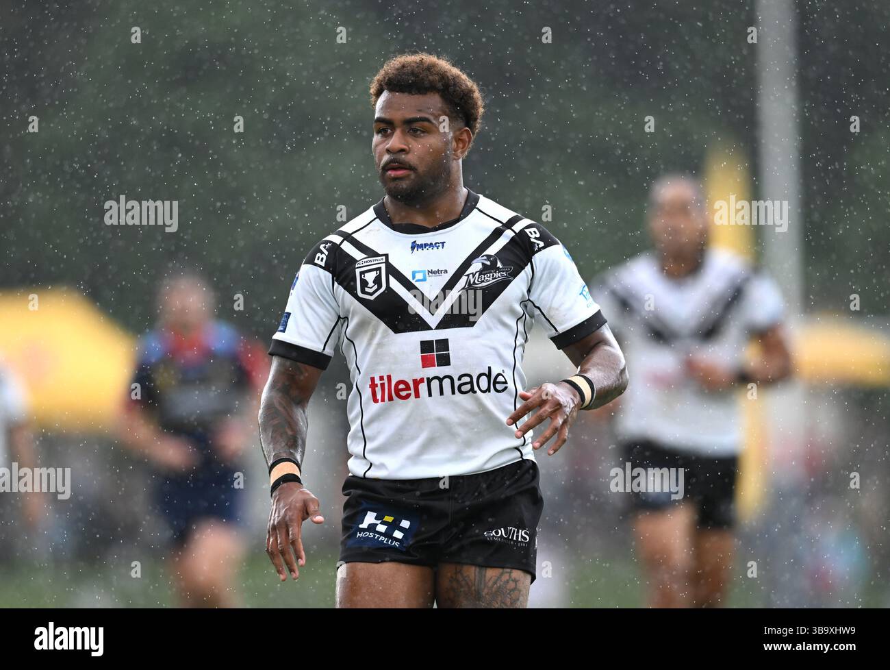 Brisbane, Australia. 11th May, 2025. Ezra Mam of the Magpies in action ...