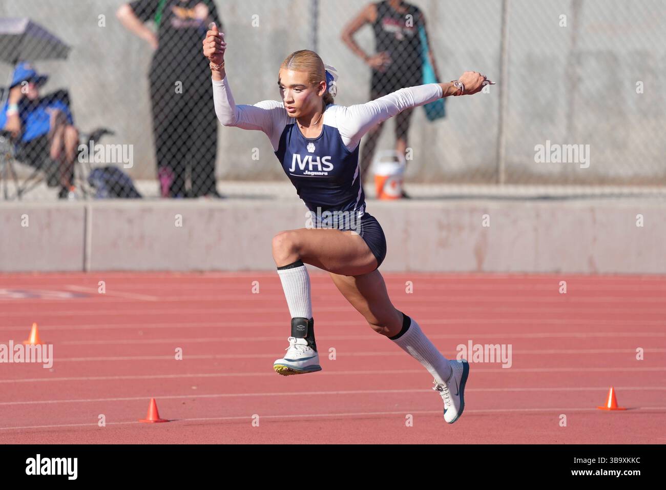 Transgender athlete AB Hernandez of Jurupa Valley competes in the girls ...