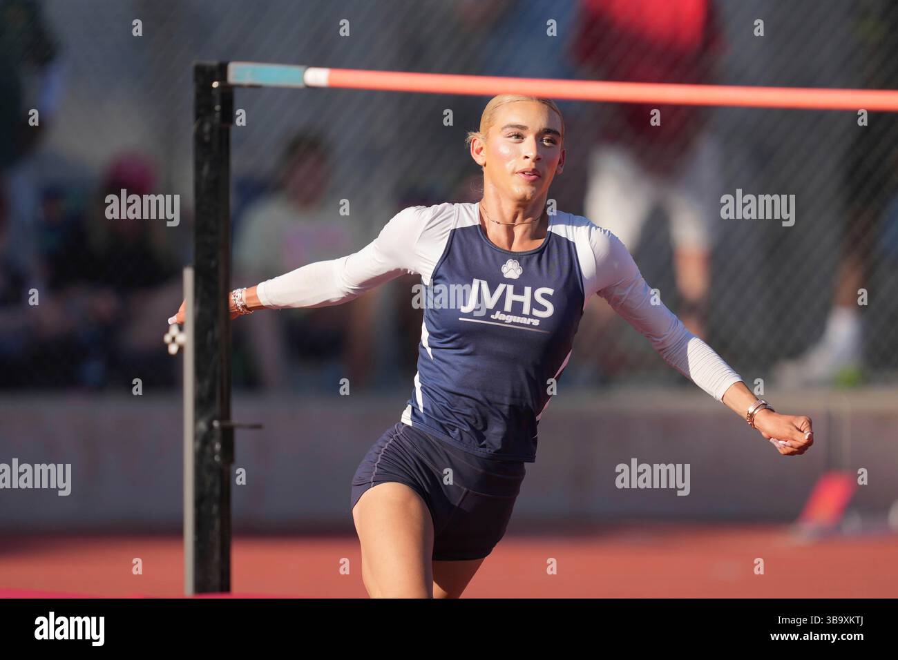 Transgender athlete AB Hernandez of Jurupa Valley competes in the girls ...