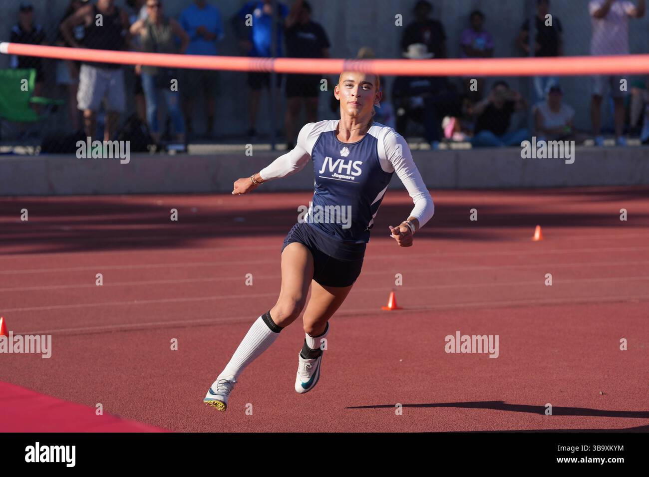 Transgender athlete AB Hernandez of Jurupa Valley competes in the girls ...