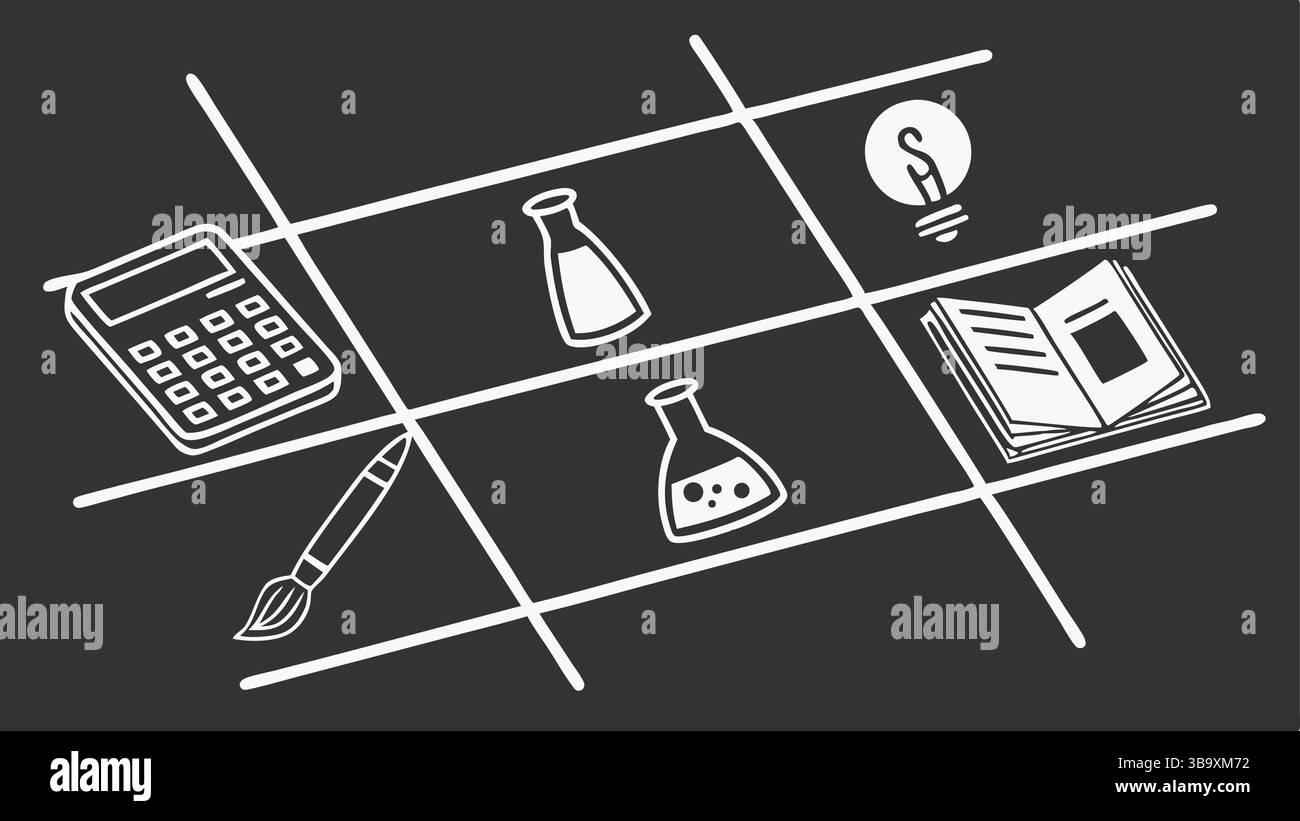 Stock vector illustration of education and learning concept with ...