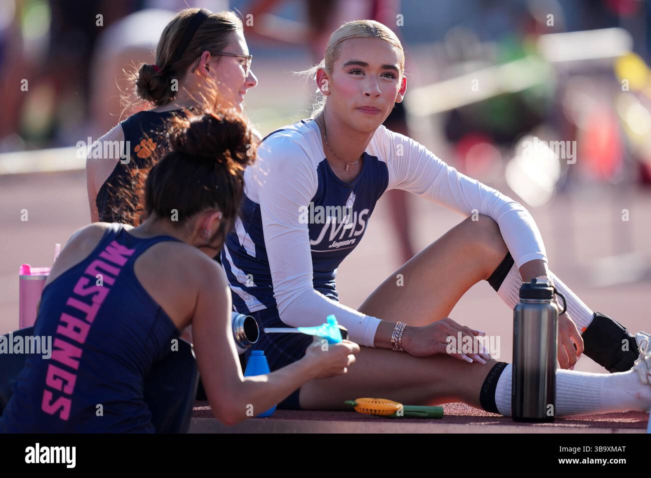 Transgender athlete AB Hernandez of Jurupa Valley watches during the ...
