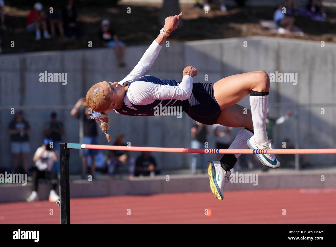 Transgender athlete AB Hernandez of Jurupa Valley competes in the girls ...