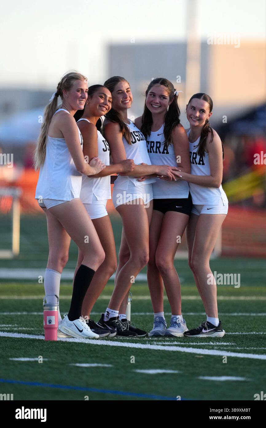 JSerra girls 800m runners (from left) Anne Elise Packard, Kaia ...