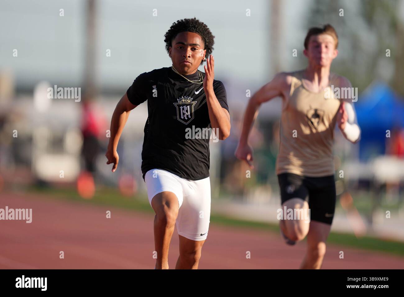 Jorden Wells of Servite wins 100m heat in 10.73 during the CIF Southern ...