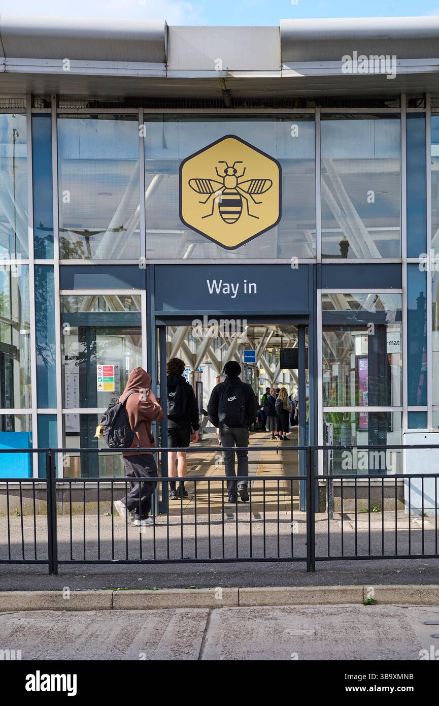 Oldham bus station in the town centre,Uk Stock Photo - Alamy