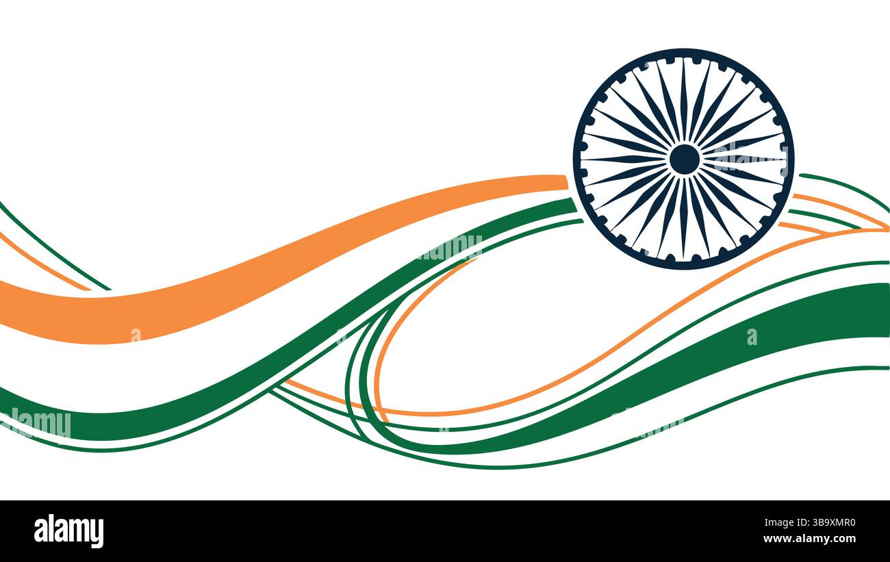 Indian flag background vector design for independence day republic day ...