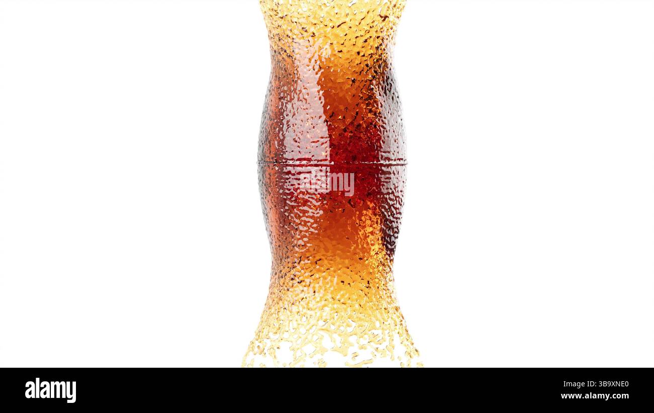 Fresh alcohol beer splash on white bg 3d render Stock Photo - Alamy