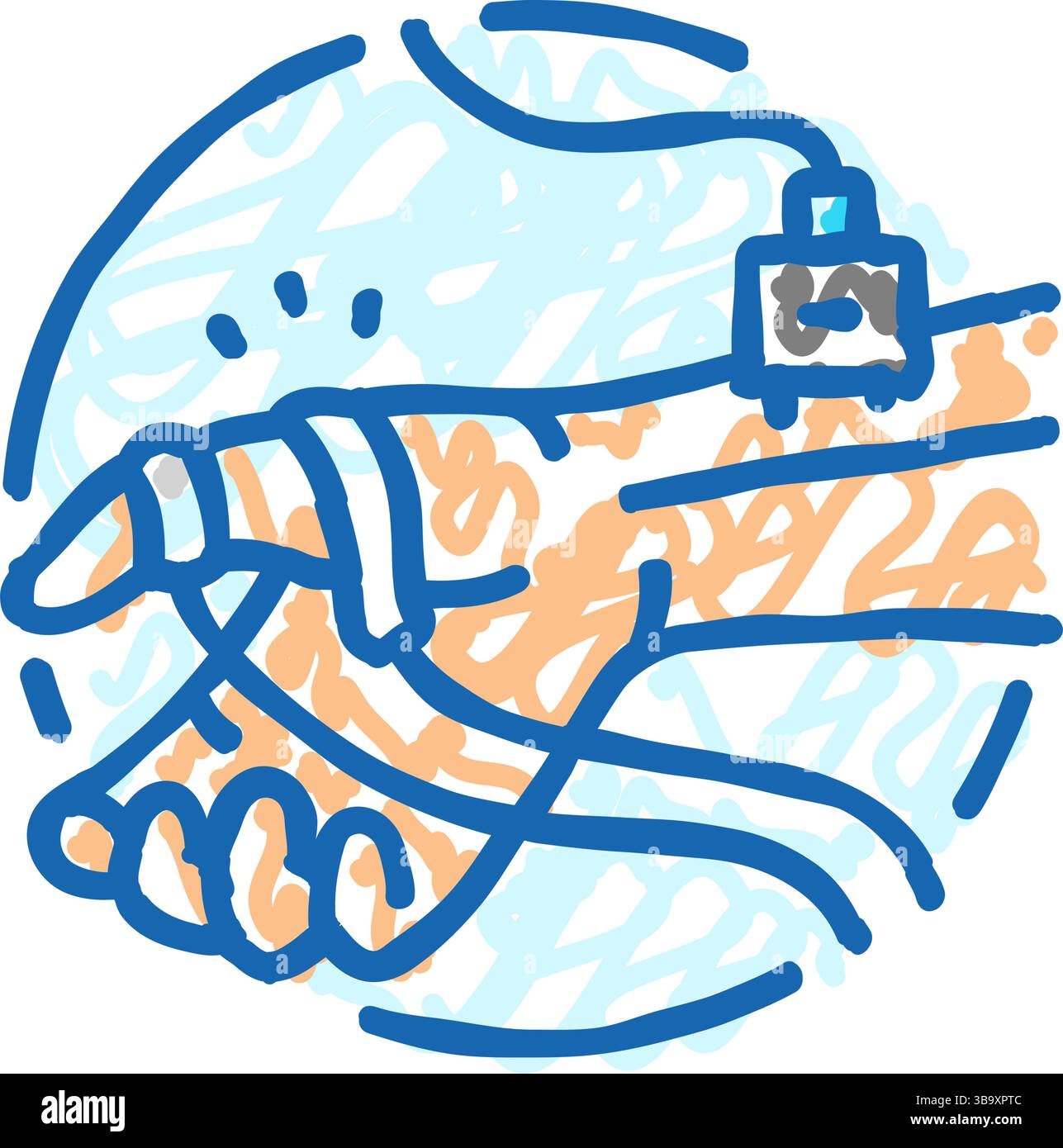 emg procedure neurologist icon doodle illustration Stock Vector Image ...