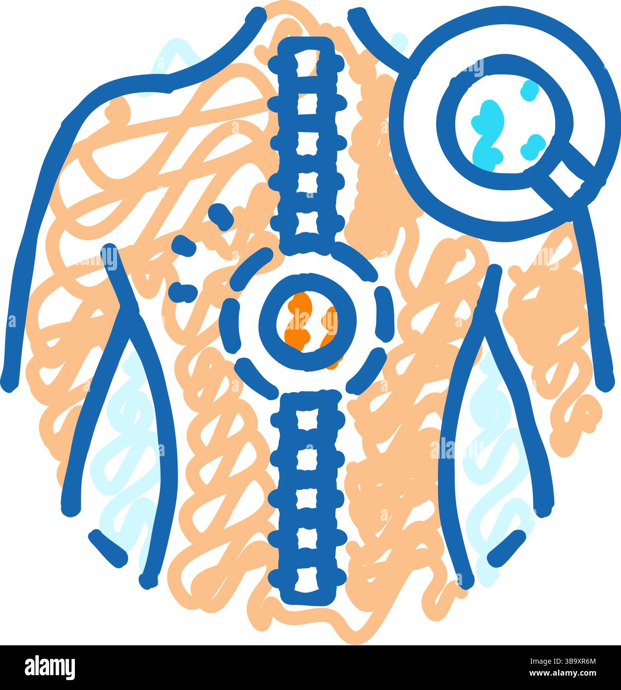 Brain Spinal Cord Mri Stock Vector Images Alamy 6787