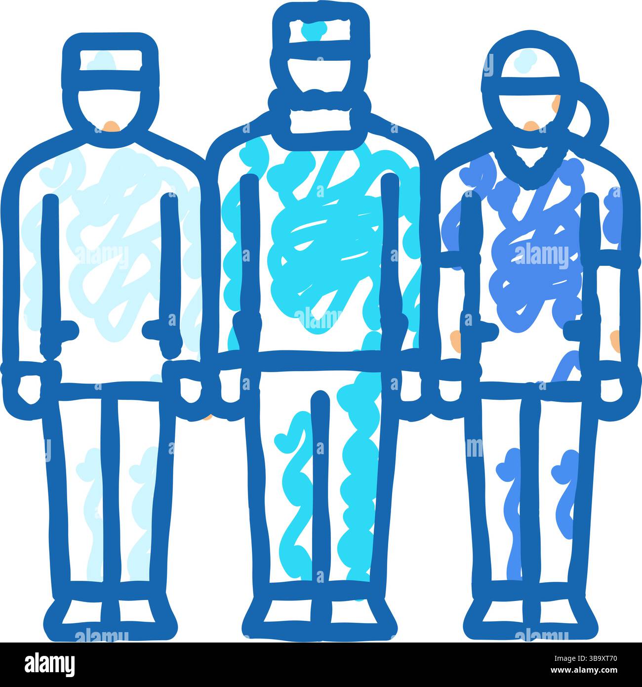 surgeon team icon doodle illustration Stock Vector Image & Art - Alamy