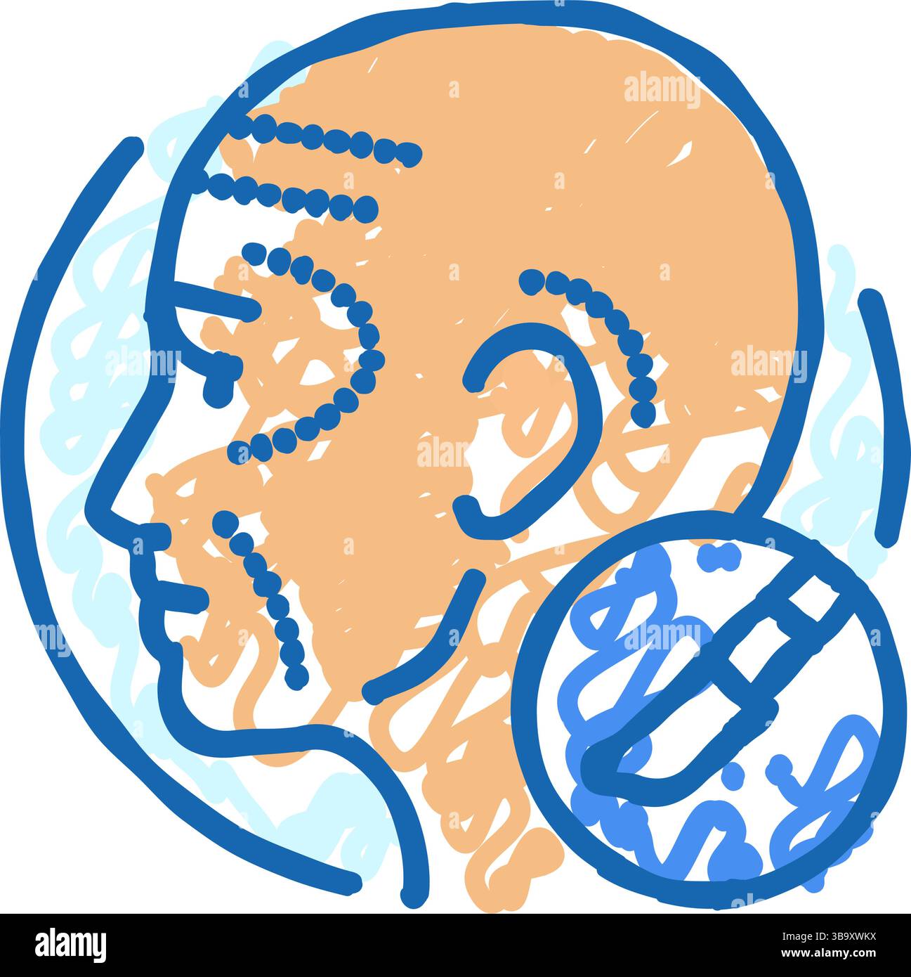 Male plastic surgery face Stock Vector Images - Alamy