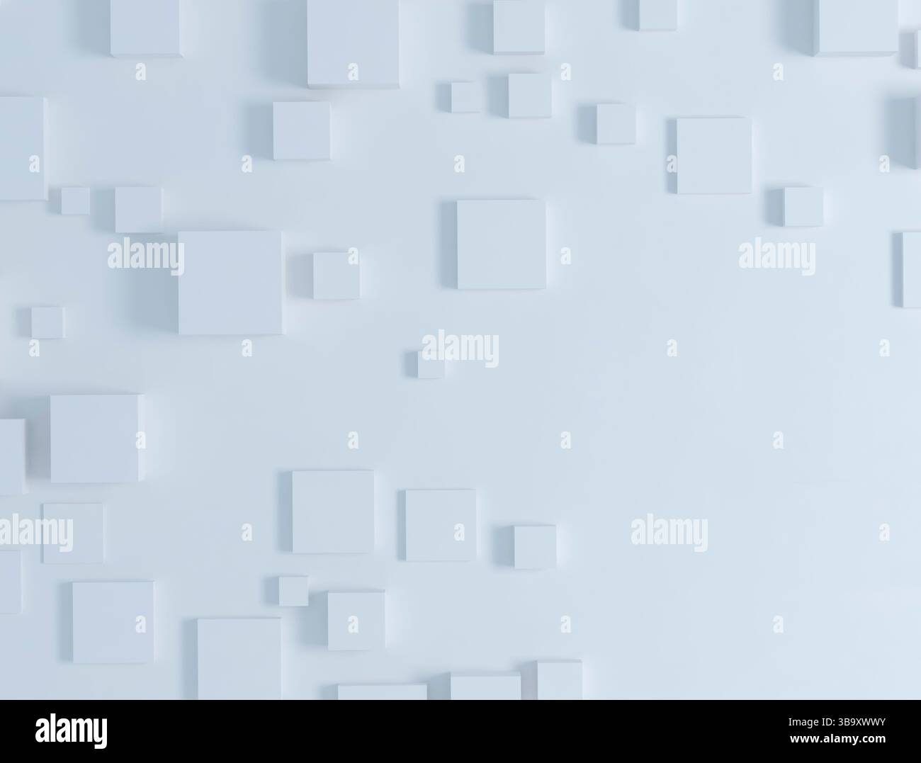 Abstract geometric squares shape background with copy space area. 3d ...