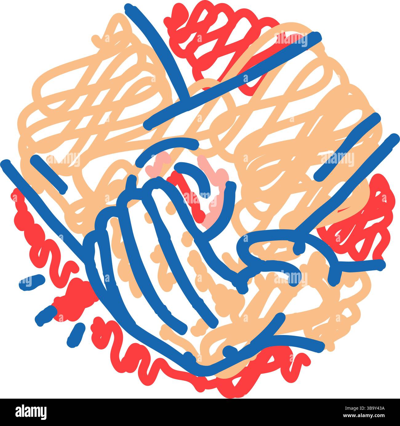 loss smell taste disease symptom icon doodle illustration Stock Vector ...