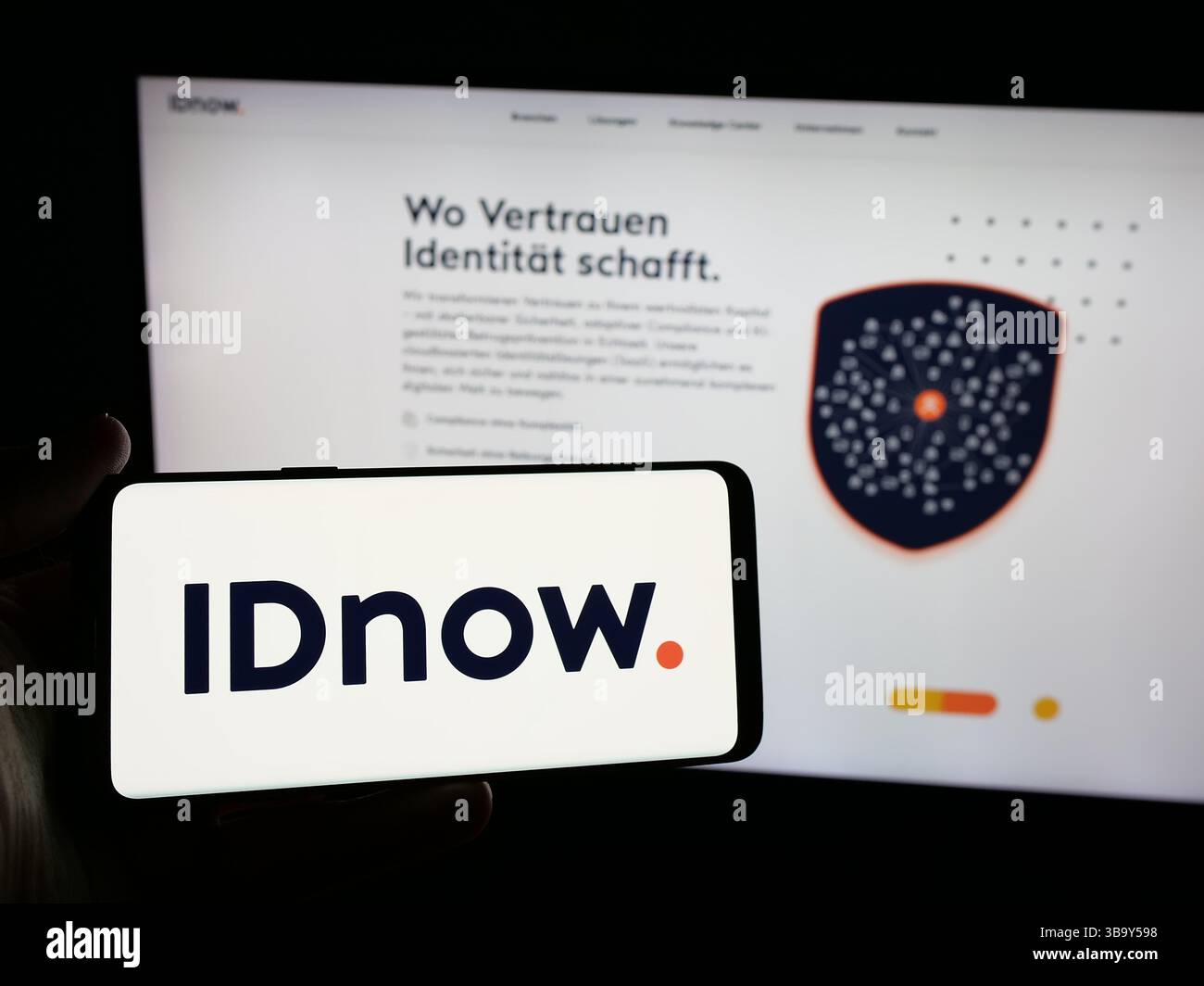 Germany. 17th Apr, 2025. In this photo illustration, a person is ...