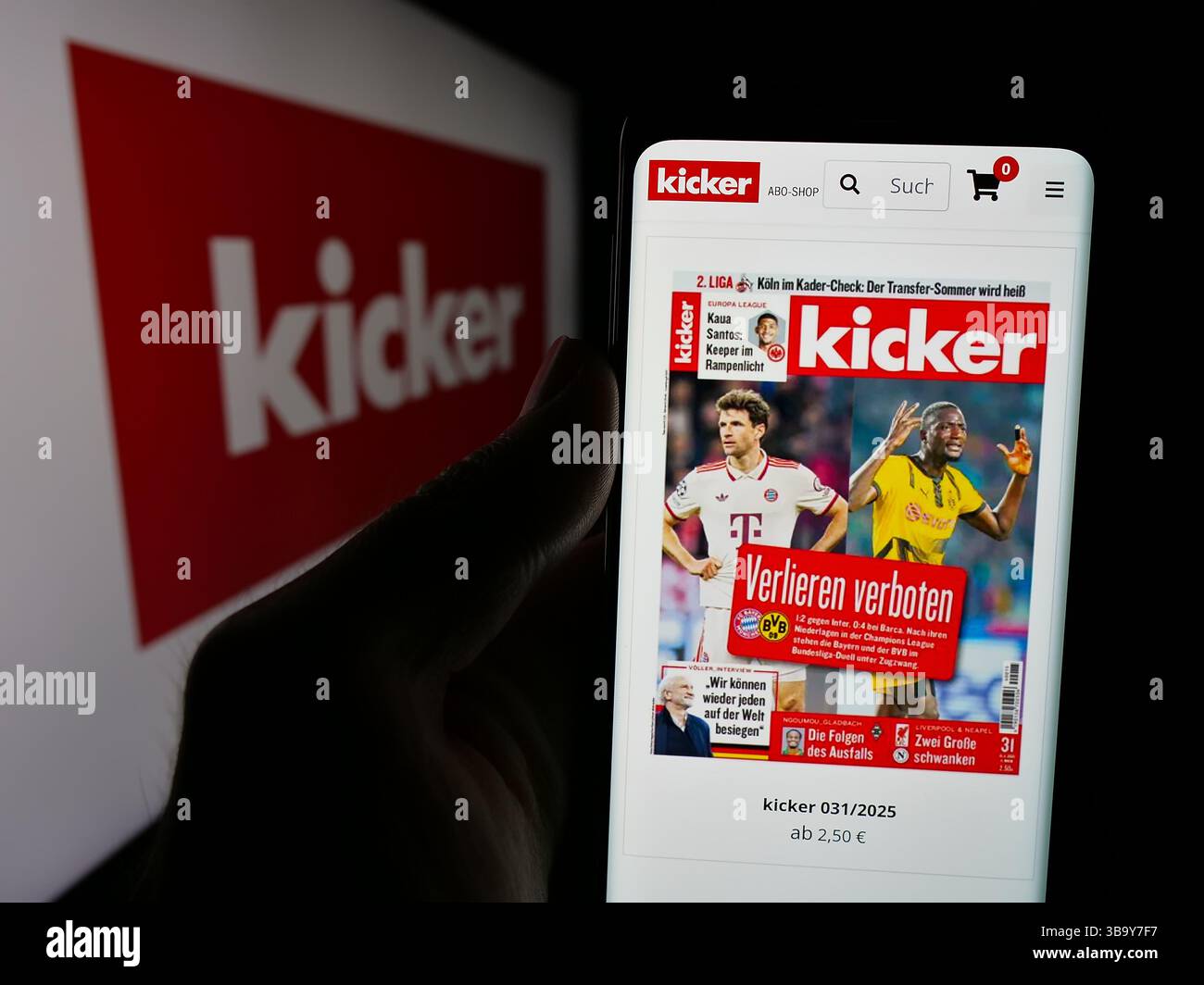 April 17, 2025, Germany: In this photo illustration, a person is ...