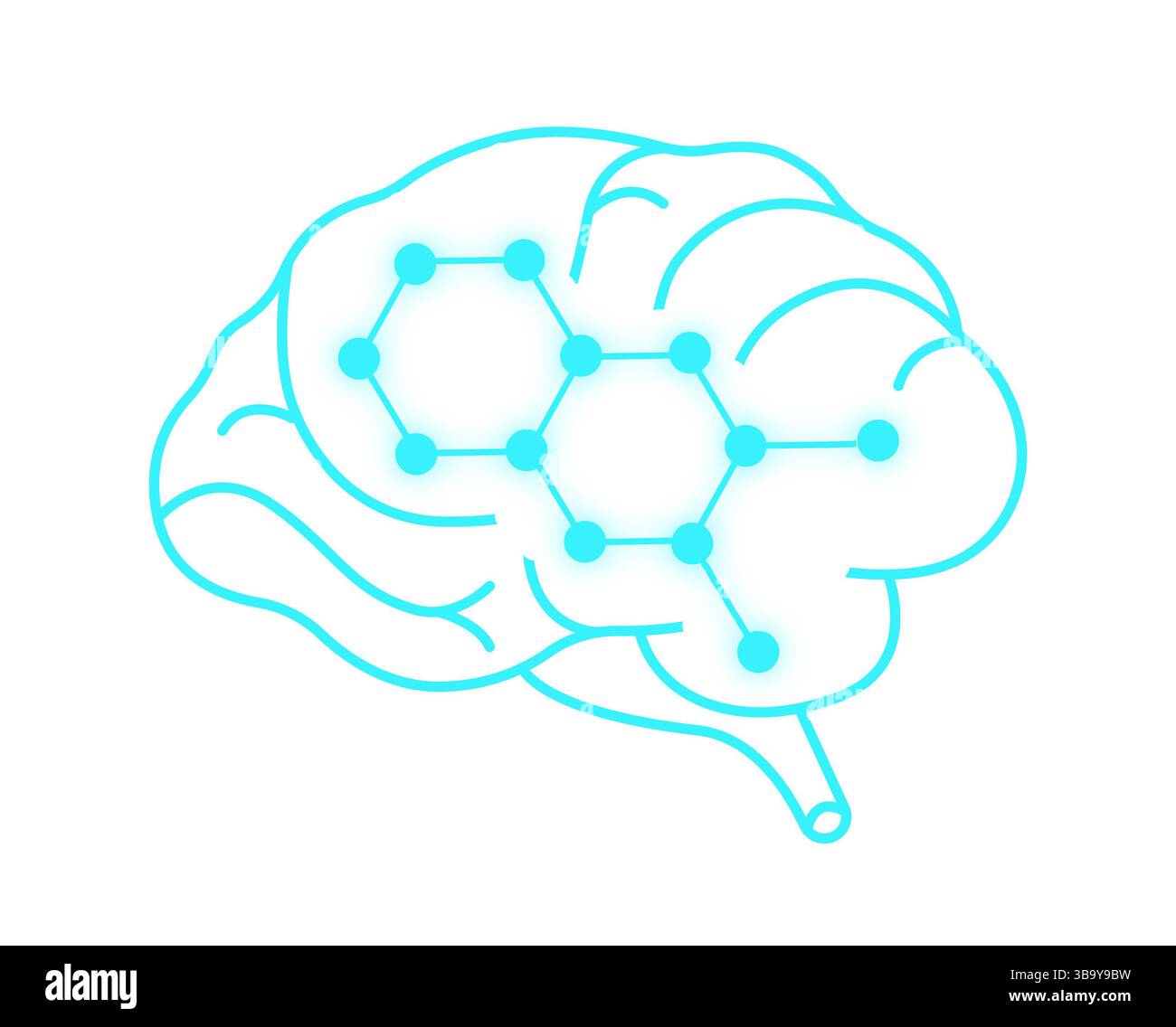 Abstract artificial intelligence neural Cut Out Stock Images & Pictures ...