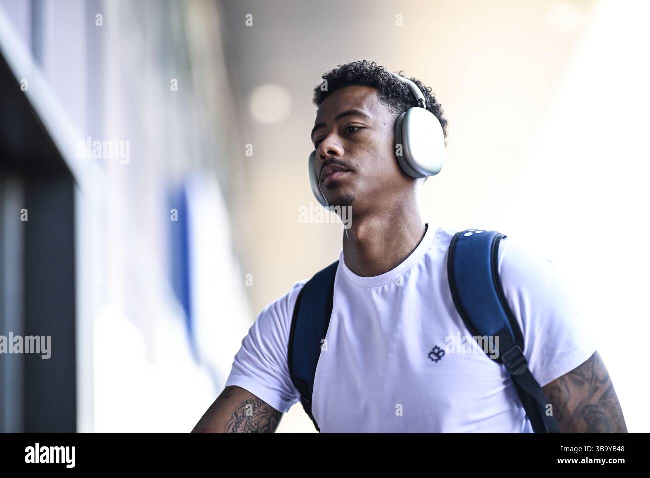 Gent, Belgium. 11th May, 2025. Gent's Noah Fadiga pictured as he ...