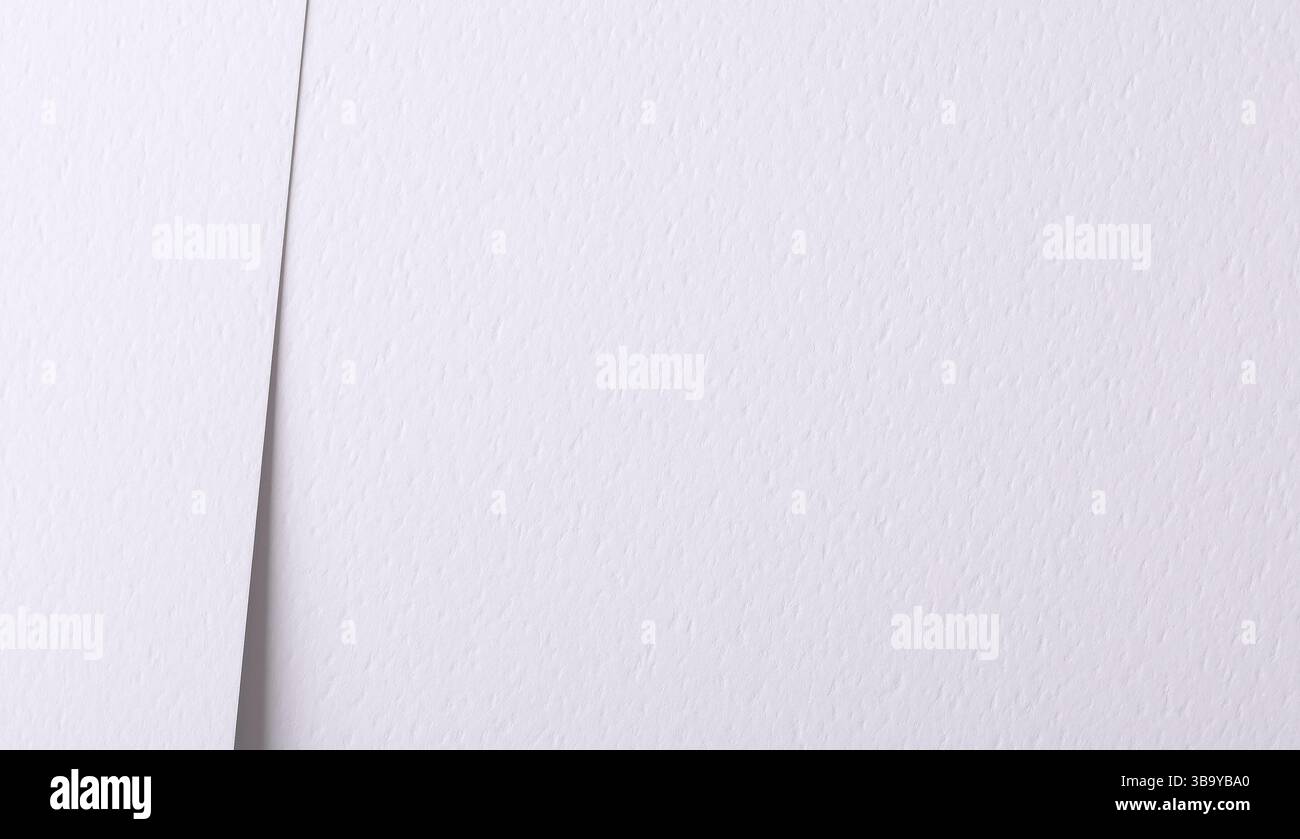 Paper texture with pure white tone, clean smooth surface and perforated ...