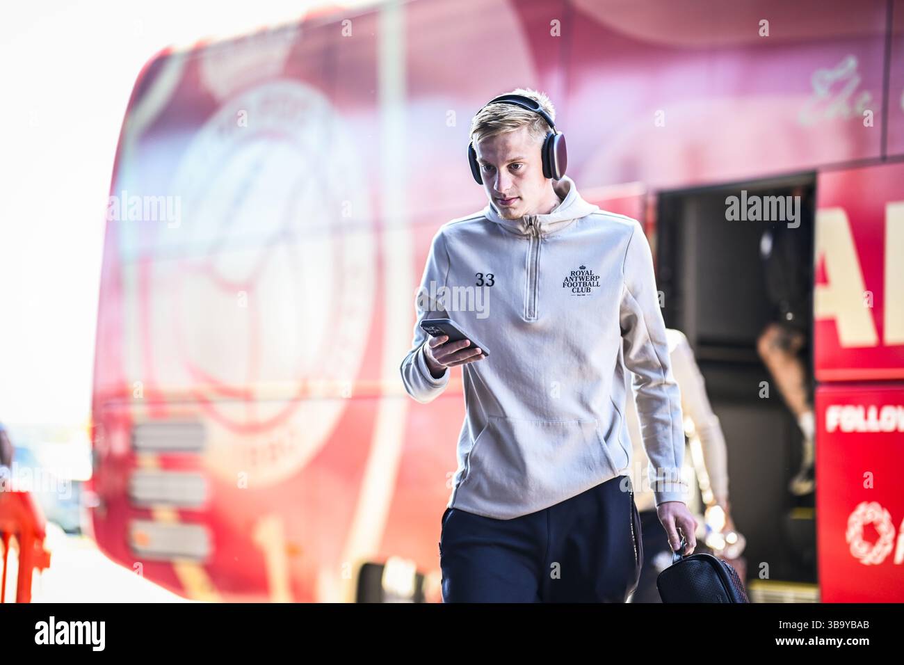 Gent, Belgium. 11th May, 2025. Antwerp's Zeno Van Den Bosch pictured as ...