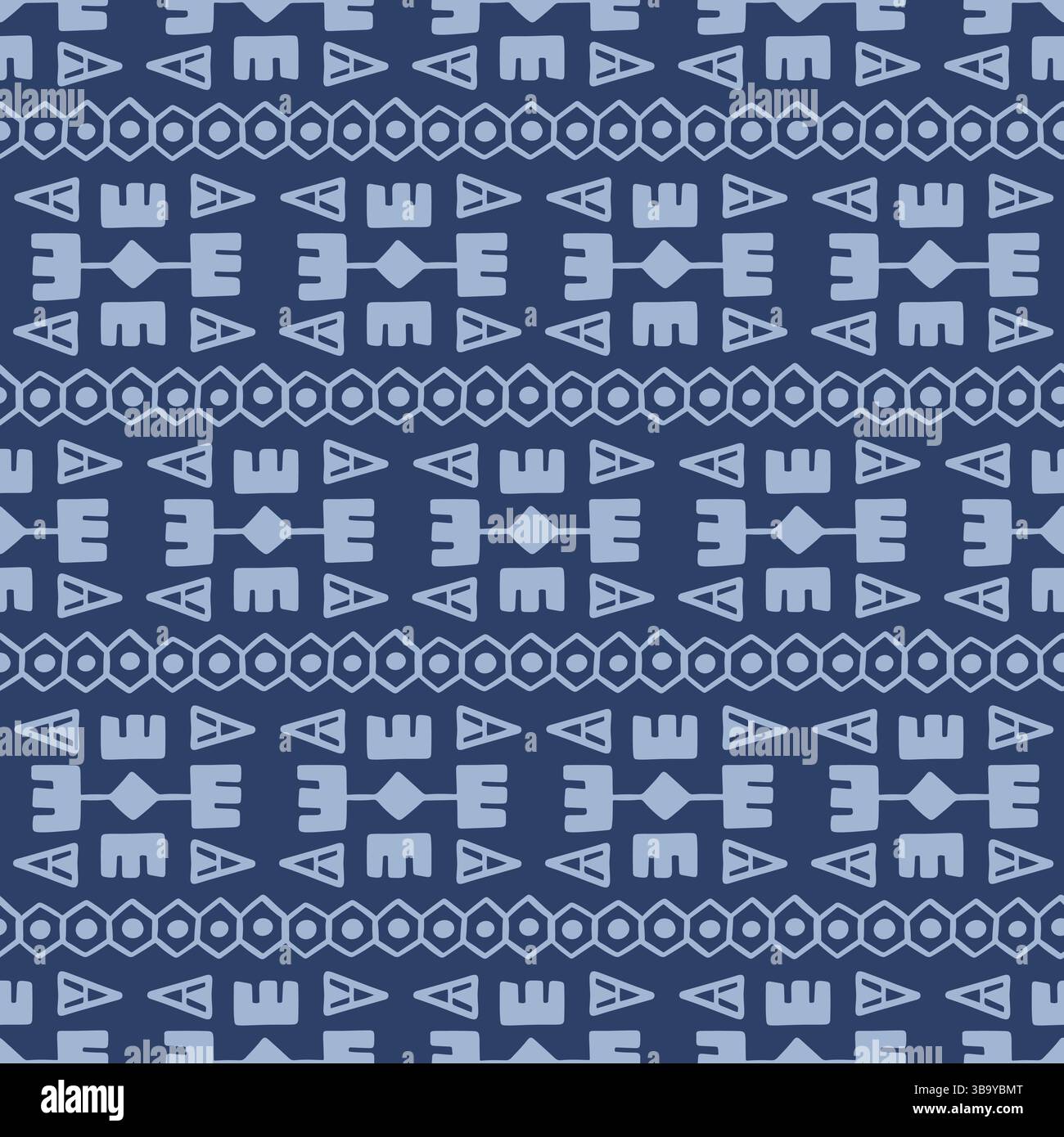 Polynesian Hawaiian Tapa Ethnic Seamless Pattern Stock Vector Image ...