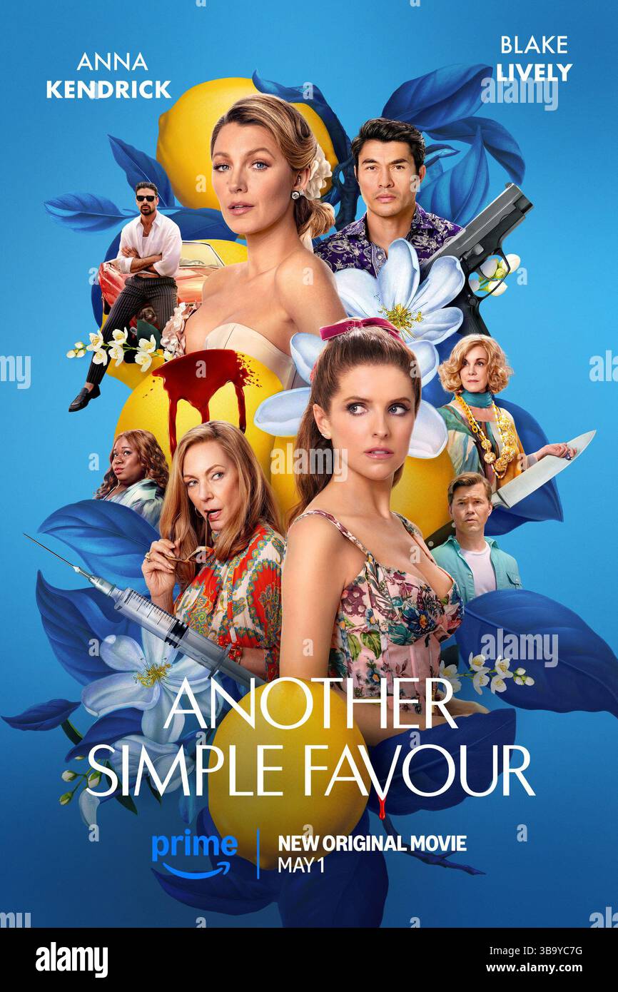 Another Simple Favour movie poster Anna Kendrick & Blake Lively Stock ...