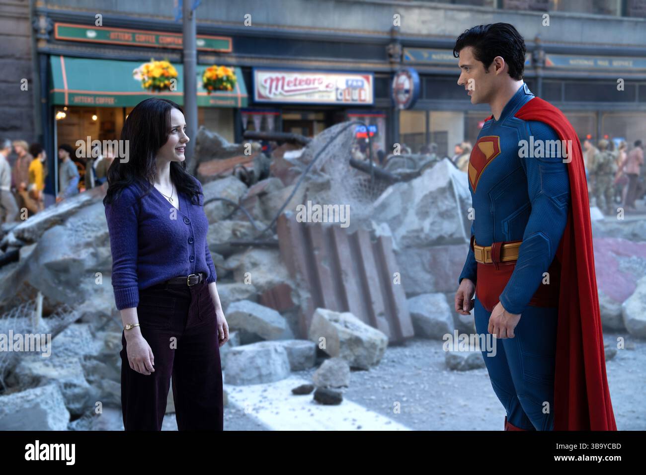 Superman Rachel Brosnahan & David Corenswet Stock Photo - Alamy