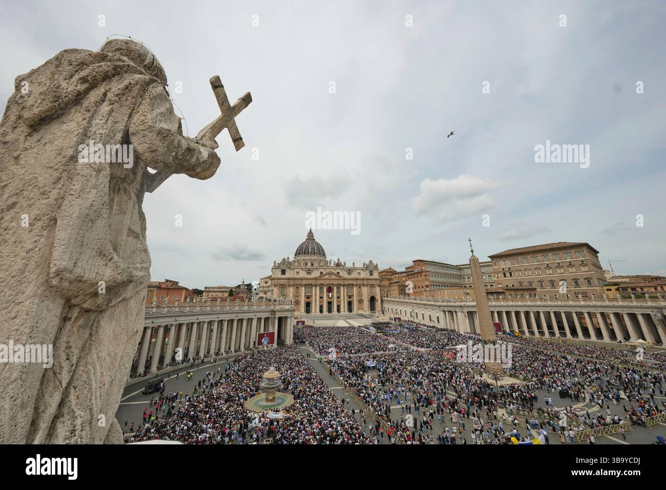 Pope Leo XIV appears at the central balcony of St. Peter's Basilica for ...