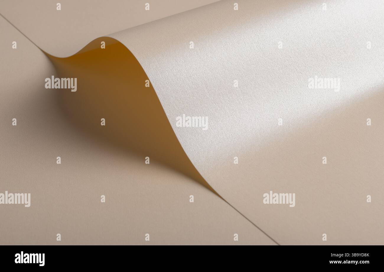 Creamy beige paper texture with a glossy, satin finish, featuring a ...