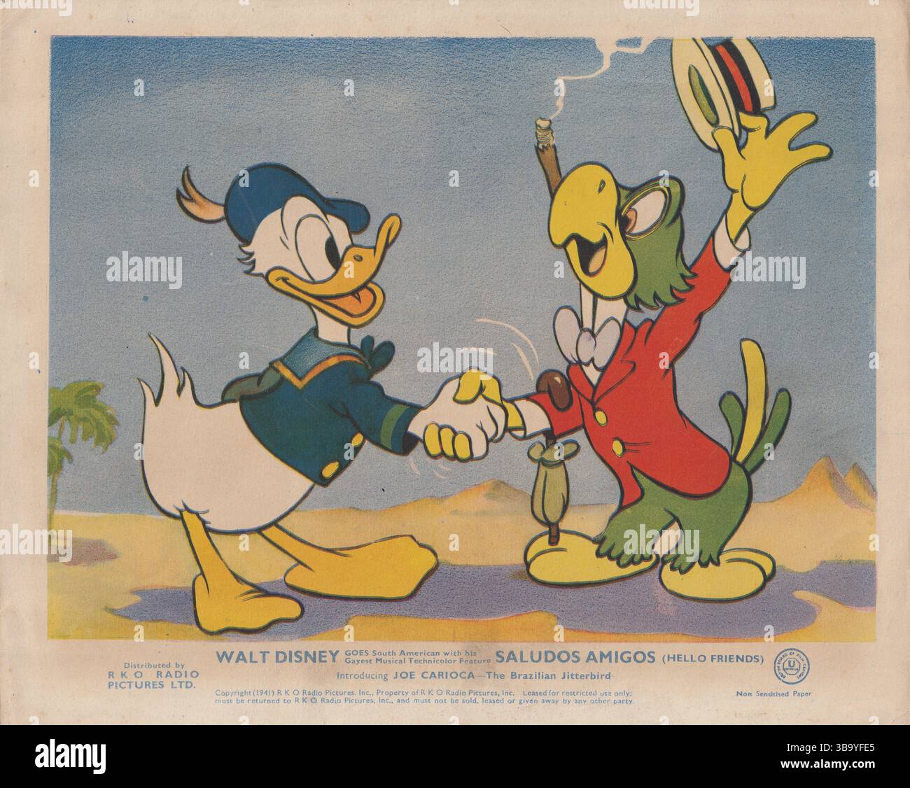 Saludos Amigos 1943 Walt Disney Donald Duck Stock Photo - Alamy