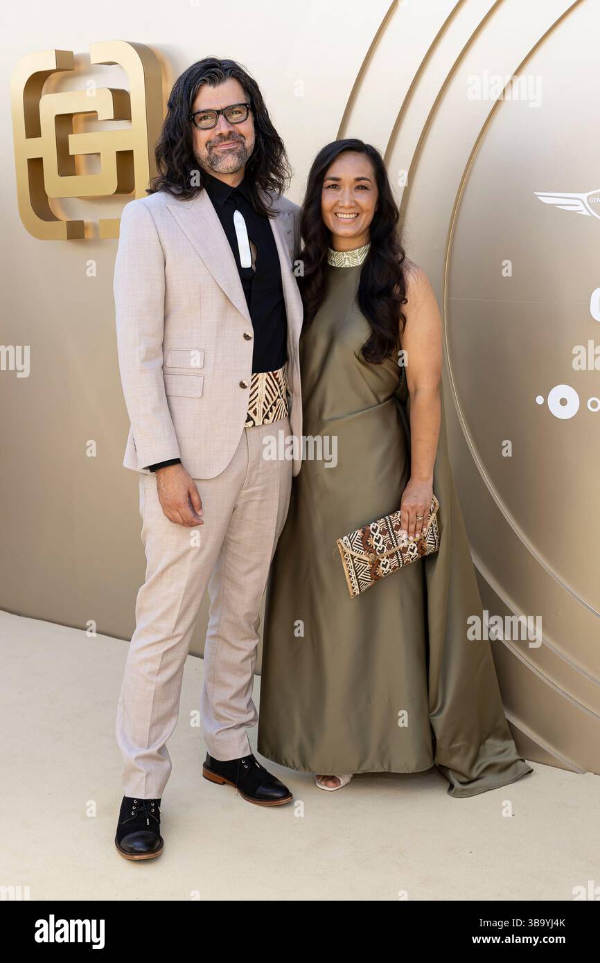 Los Angeles, USA. 10th May, 2025. Dave Derrick Jr. and guest attend the ...