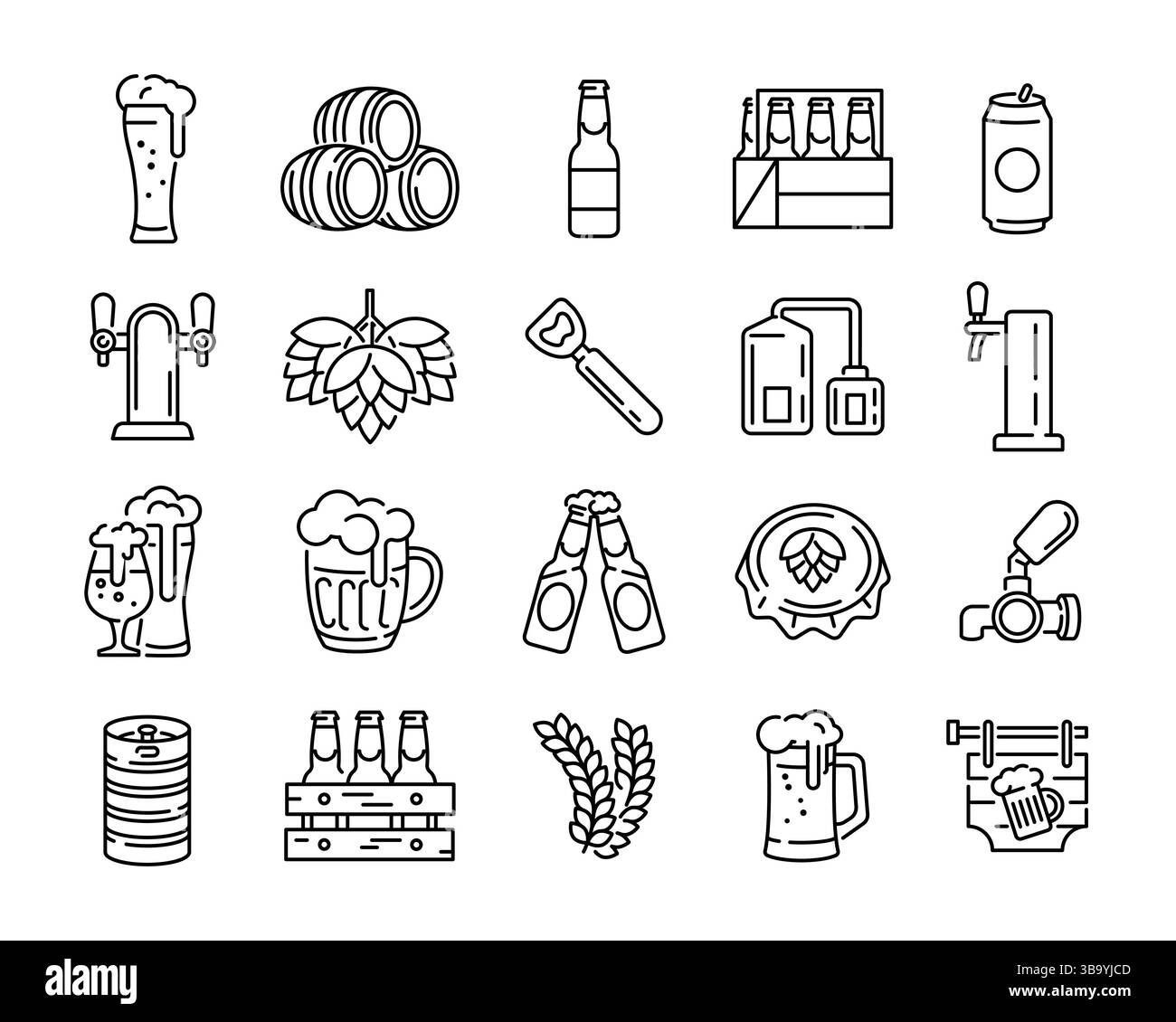 Beer can doodle Cut Out Stock Images & Pictures - Alamy