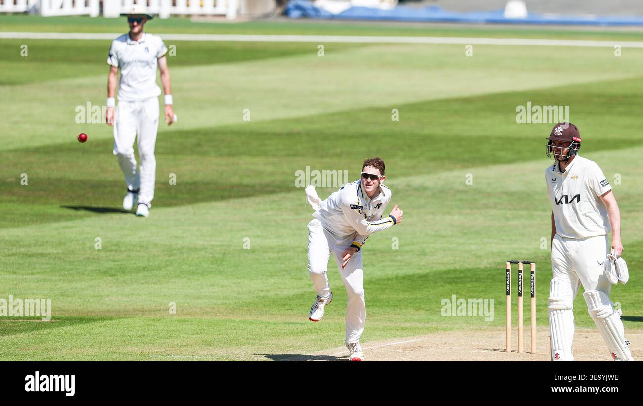 Birmingham, UK. 11th May, 2025. #17, Rob Yates of Warwickshire in ...