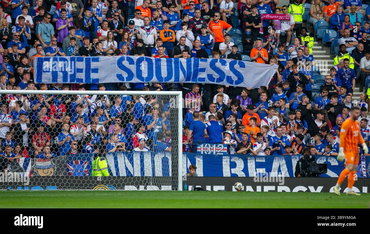 Ibrox Stadium, Glasgow, UK. 11th May, 2025. Scottish Premiership ...